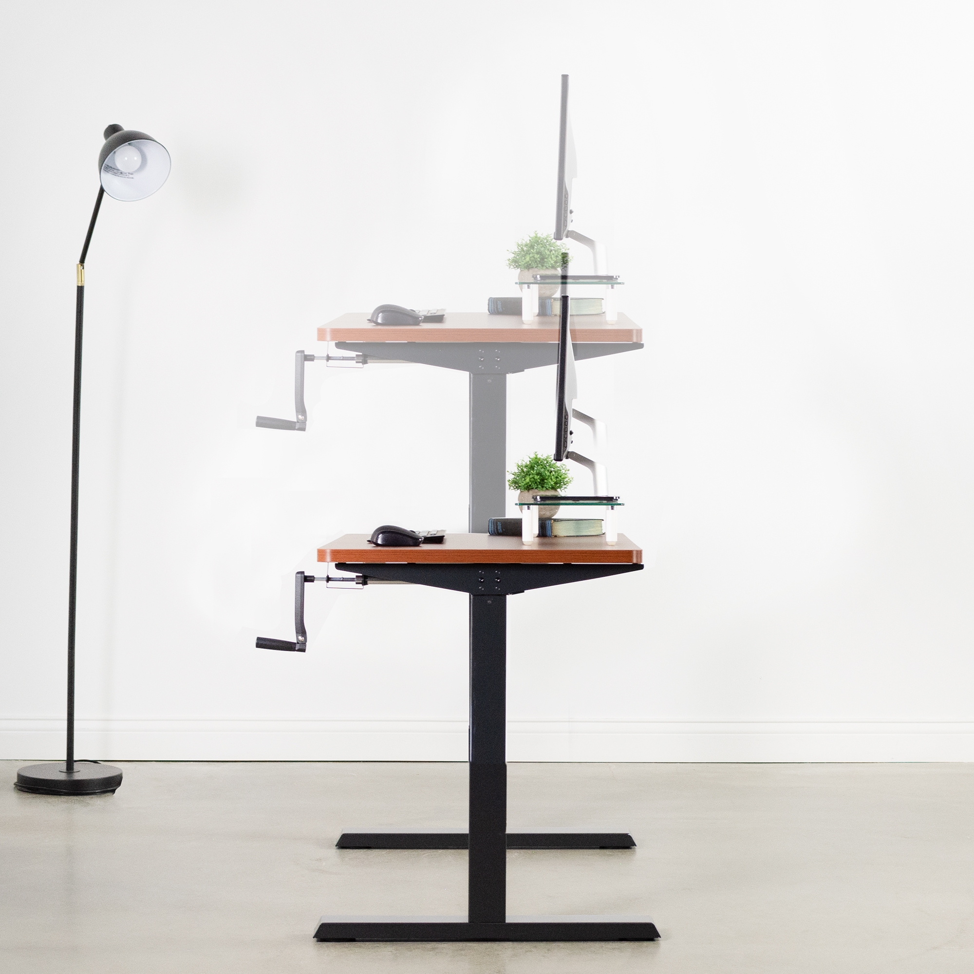 VIVO Black Manual Height Adjustable Stand Up Desk Frame Crank System | eBay VIVO Black Manual Height Adjustable Stand Up Desk Frame Crank System | eBay